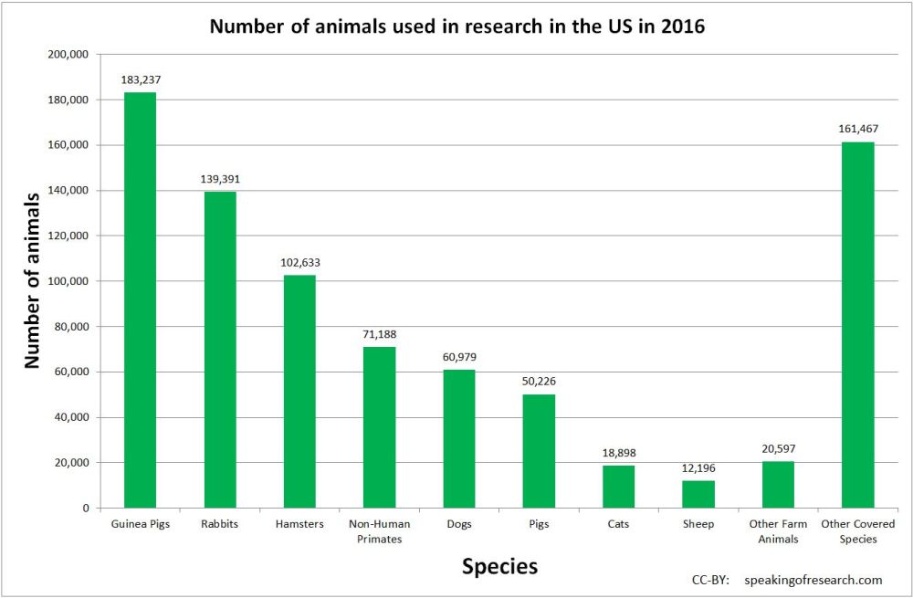 USDA publishes 2016 animal research statistics – 7% rise in animal use ...